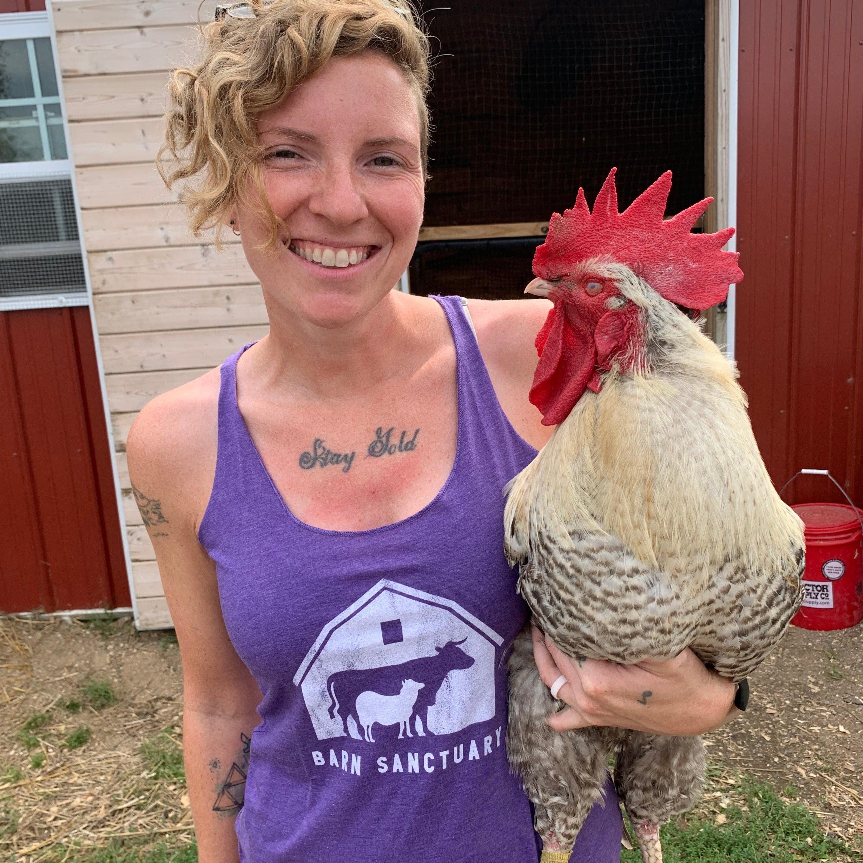 Barn Logo Tank - Purple – Barn Sanctuary